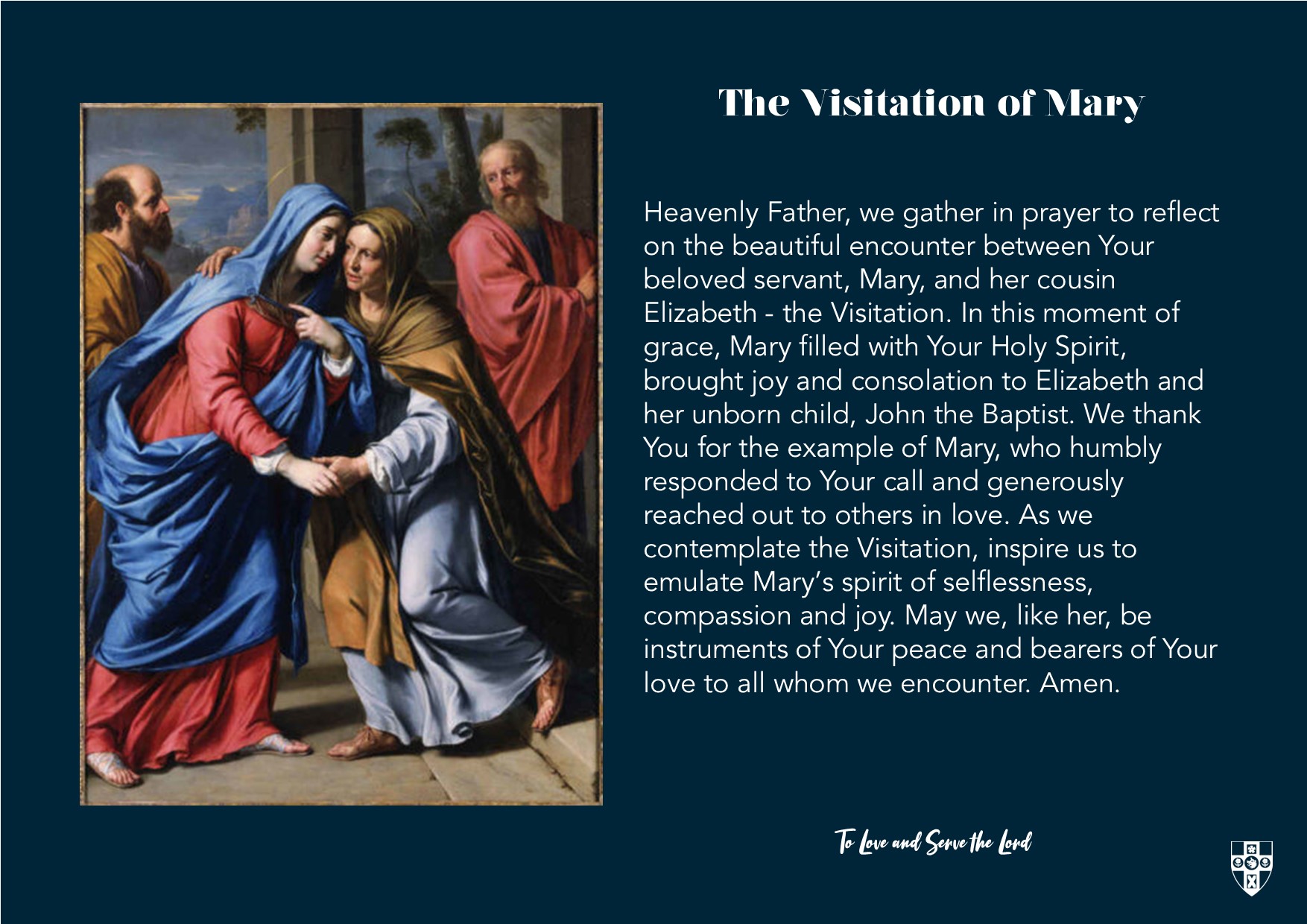 Celebrating the Visitation of Mary | St Edmund's Catholic Academy