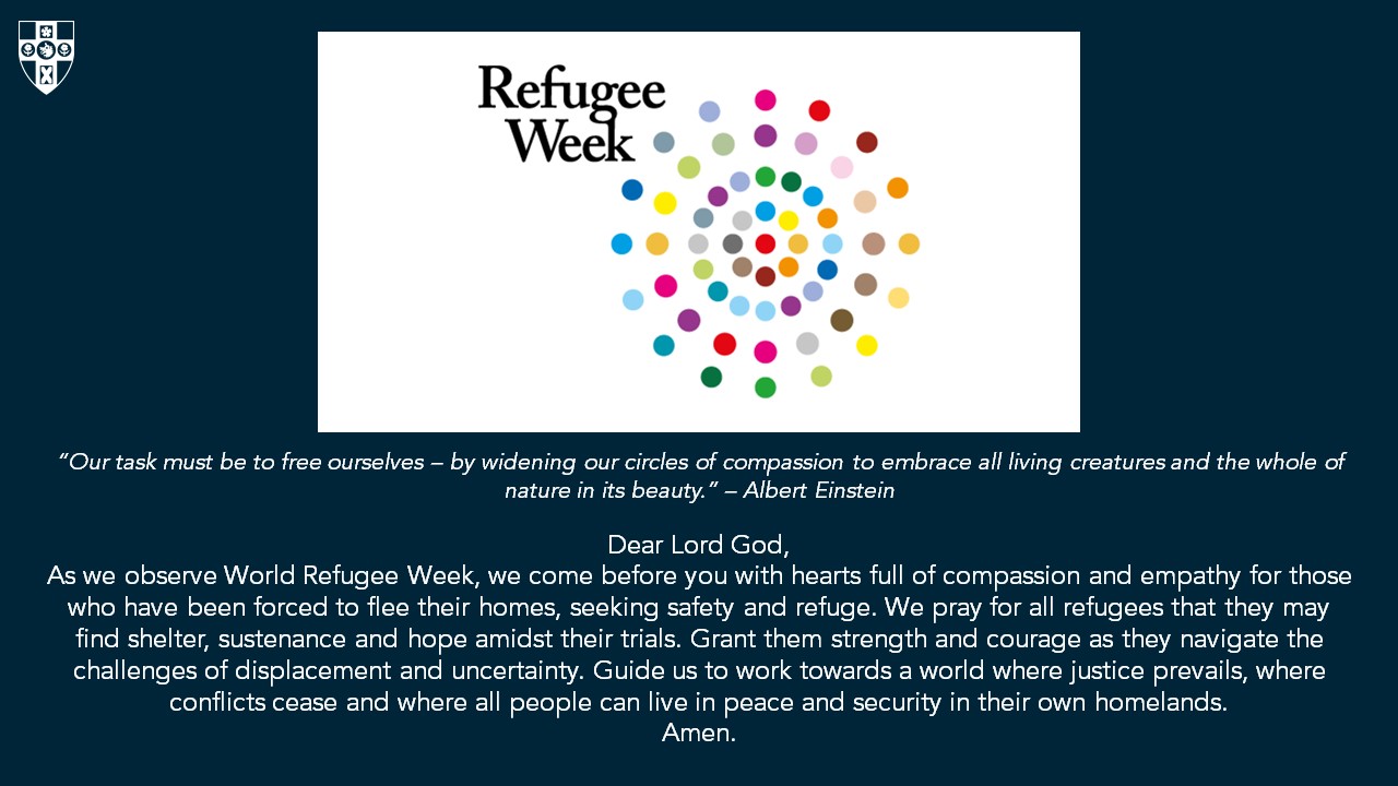 World Refugee Week: Compassion and Solidarity | St Edmund's Catholic ...