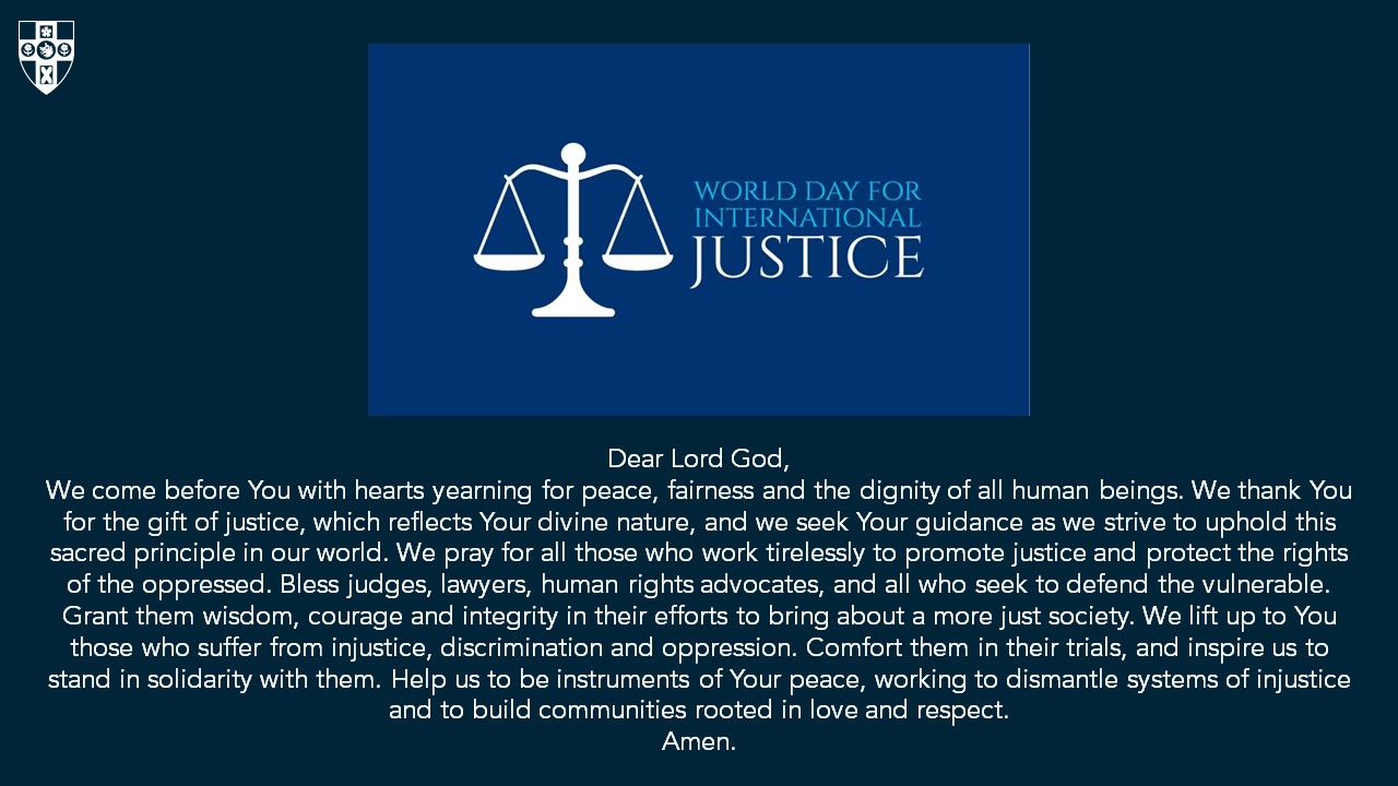 World Day for International Justice: Upholding Human Dignity and ...