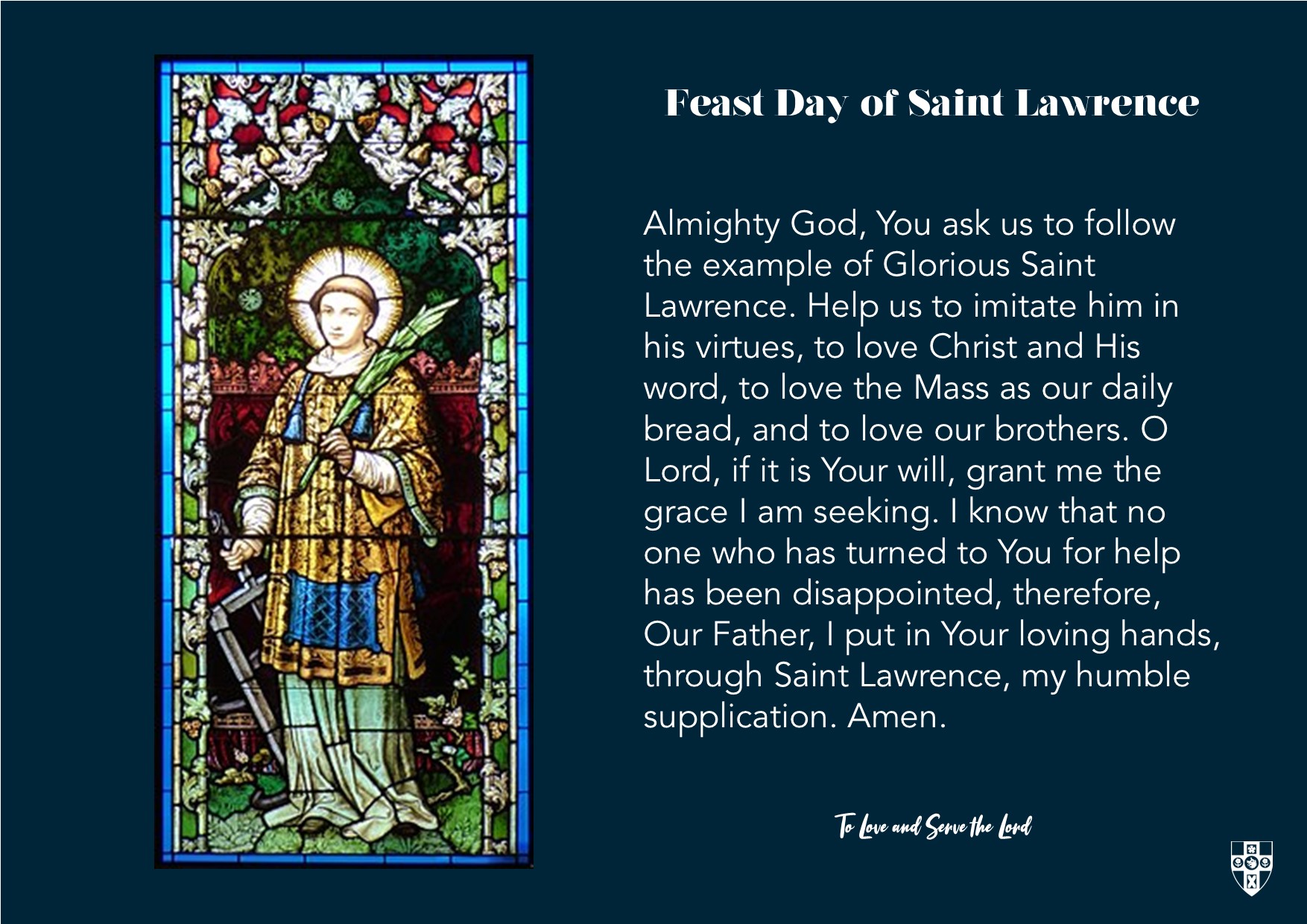 Celebrating the Feast of Saint Lawerence: A Martyr for Christ and a ...