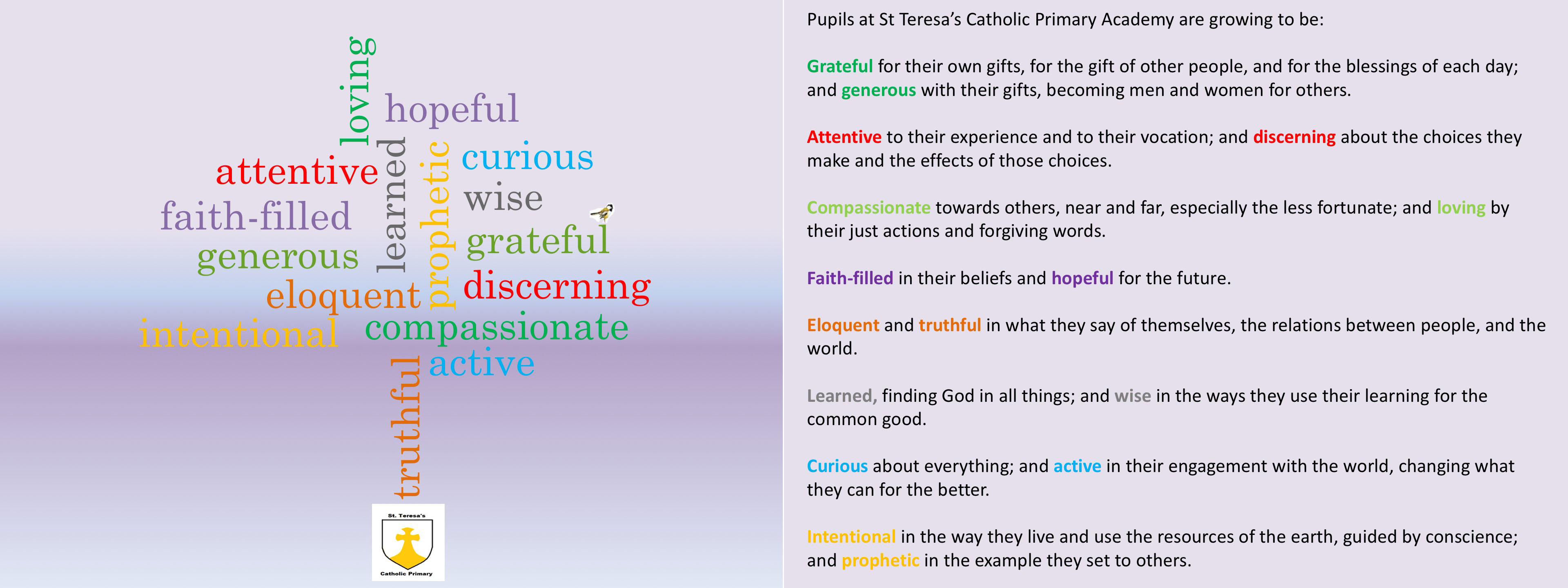 Next Terms Catholic Values | St Teresa's Catholic Primary Academy