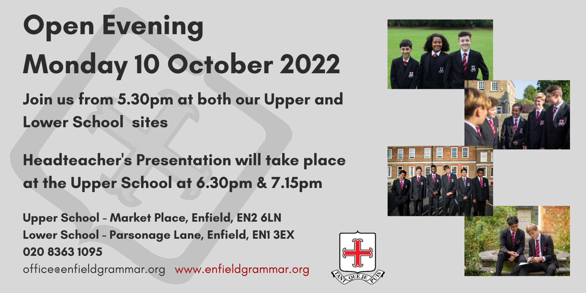 Open-Evening for Prospective Parents | ENFIELD GRAMMAR SCHOOL