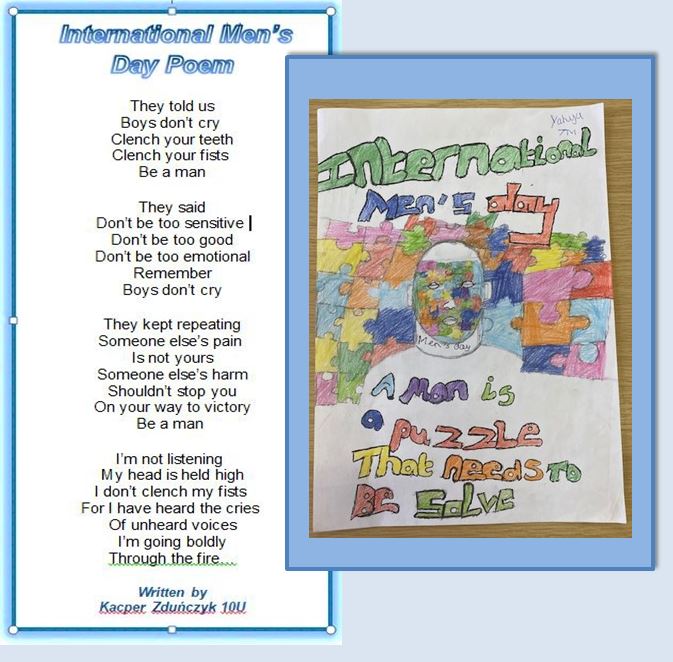 International Men’s Day Competition Winners! | ENFIELD GRAMMAR SCHOOL