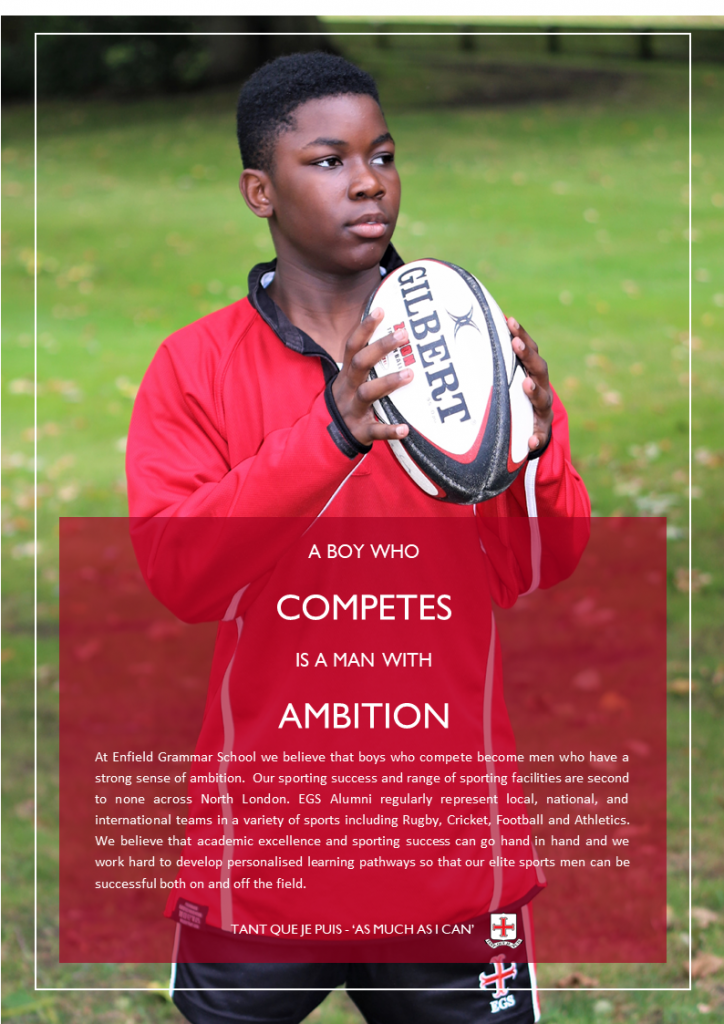 A Boy Who Competes, Is A Man With Ambition | ENFIELD GRAMMAR SCHOOL