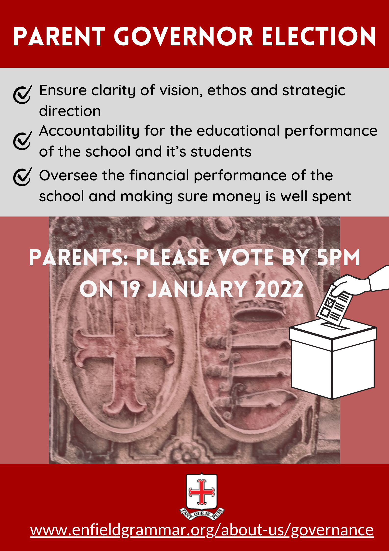 Parent Governor Election | ENFIELD GRAMMAR SCHOOL