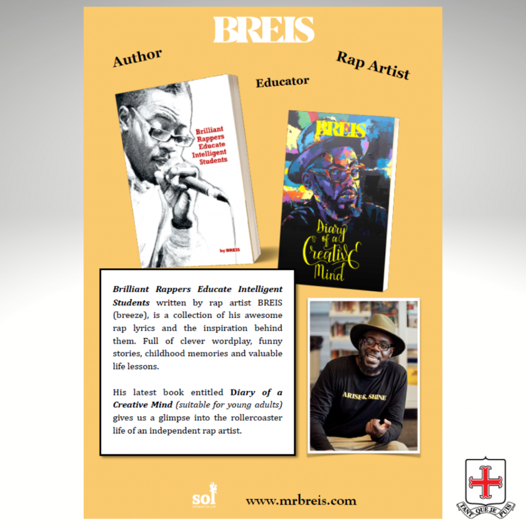 A Visit From Breis; Poet, Author & Rapper | ENFIELD GRAMMAR SCHOOL