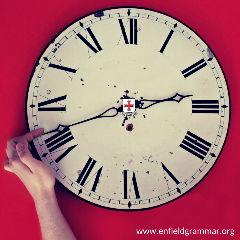 Clocks Go Back 1 Hour Tonight! | ENFIELD GRAMMAR SCHOOL