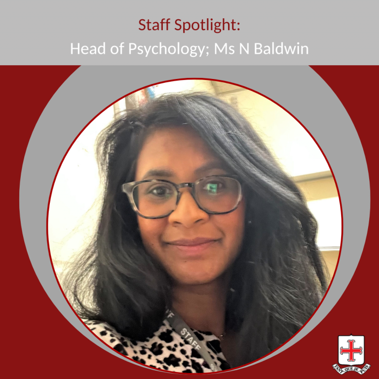 Staff Spotlight: Ms N Baldwin, Head of Psychology | ENFIELD GRAMMAR SCHOOL
