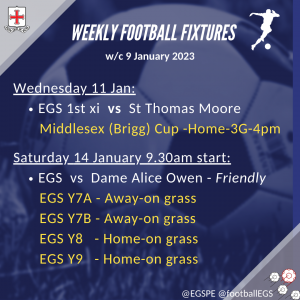 Sporting Fixtures w/c 9/1/23 | ENFIELD GRAMMAR SCHOOL