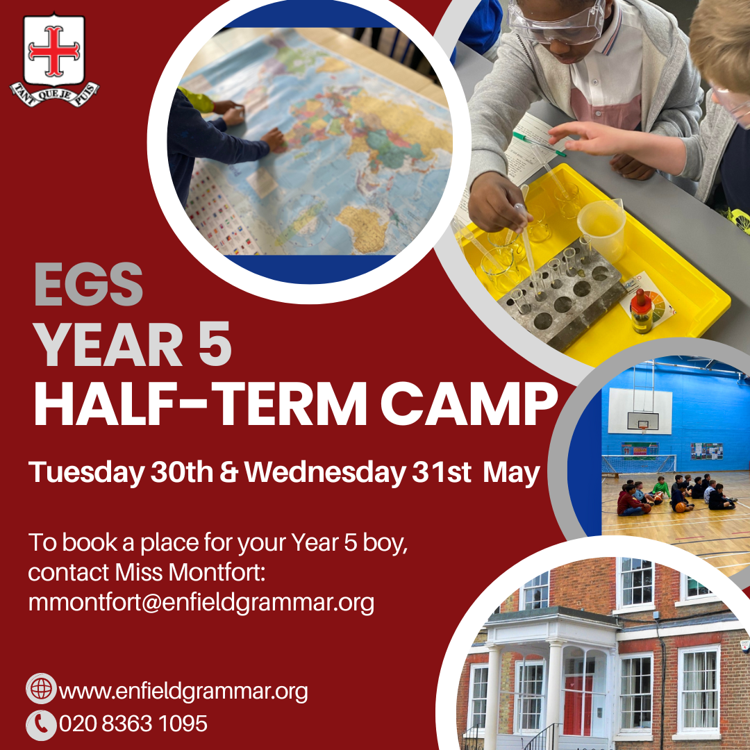 Don’t forget to sign up for our Year 5 Summer Half-Term Camp! | ENFIELD ...