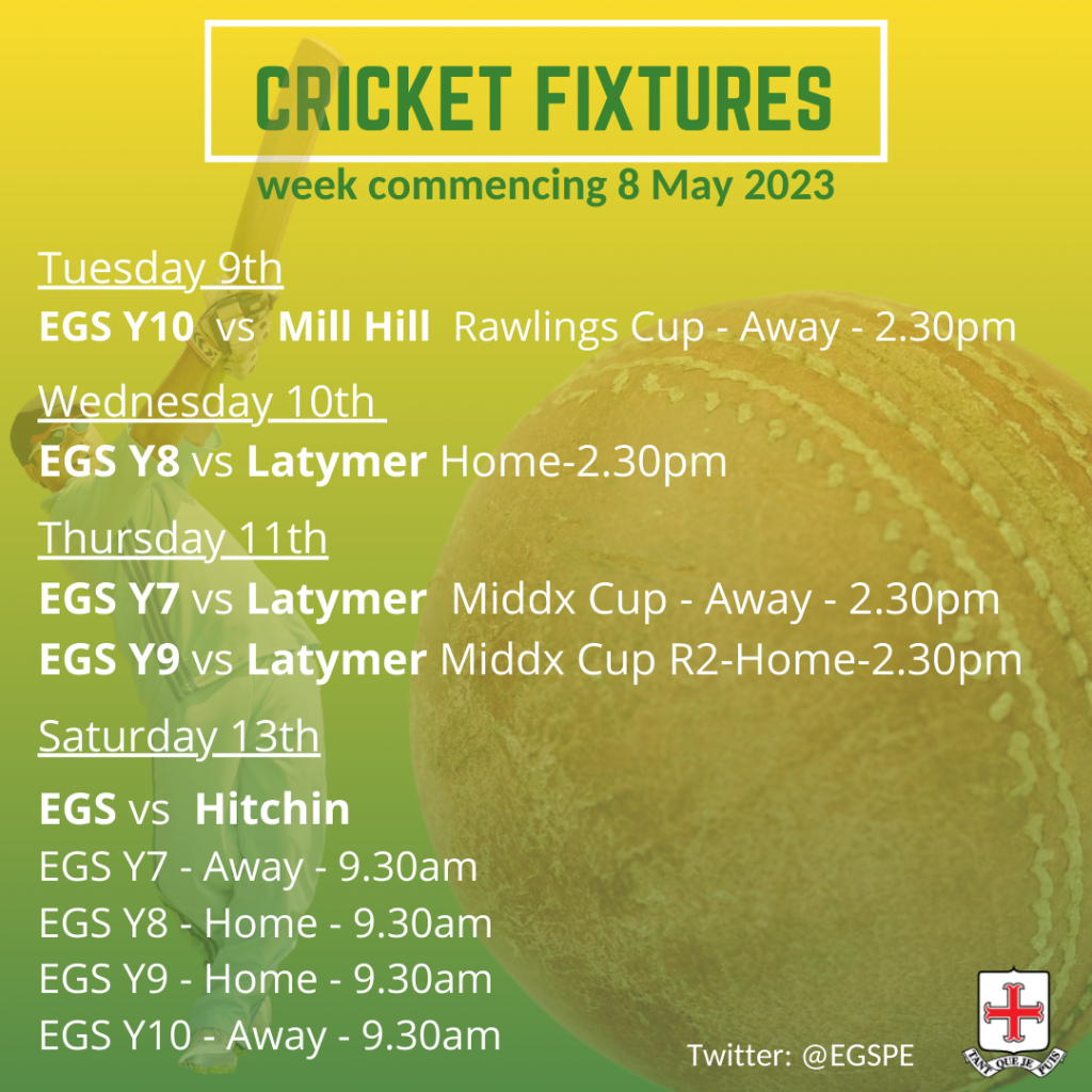 Cricket Results & Fixtures | ENFIELD GRAMMAR SCHOOL