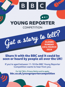 BBC Young Reporter Competition….Have You Got A Story To Tell? | ENFIELD ...