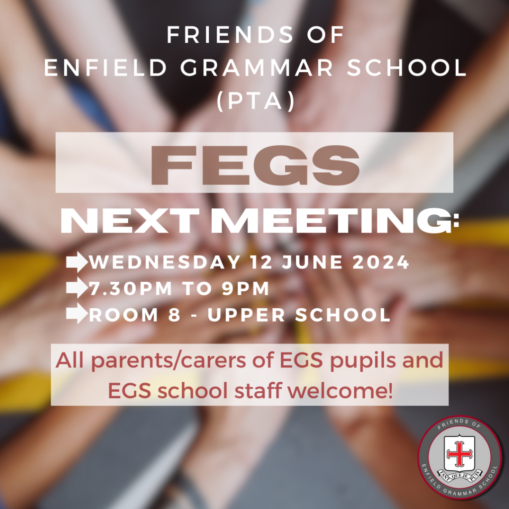 FEGS Next Meeting | ENFIELD GRAMMAR SCHOOL
