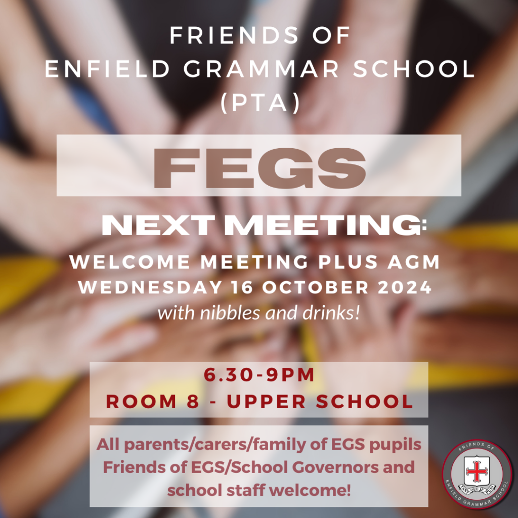 FEGS Meeting (the EGS PTA) | ENFIELD GRAMMAR SCHOOL
