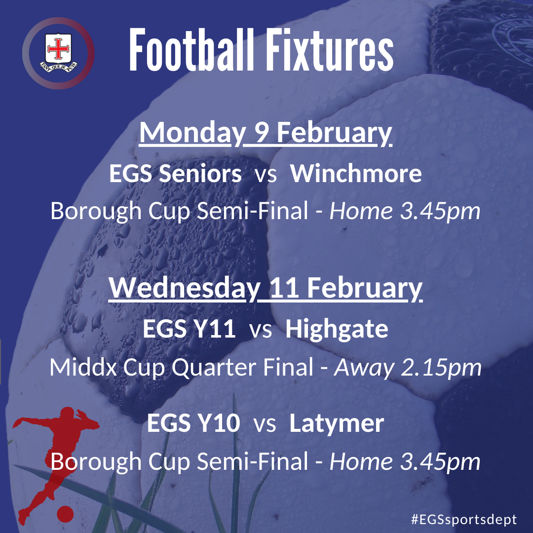 Upcoming Sporting Fixtures | ENFIELD GRAMMAR SCHOOL
