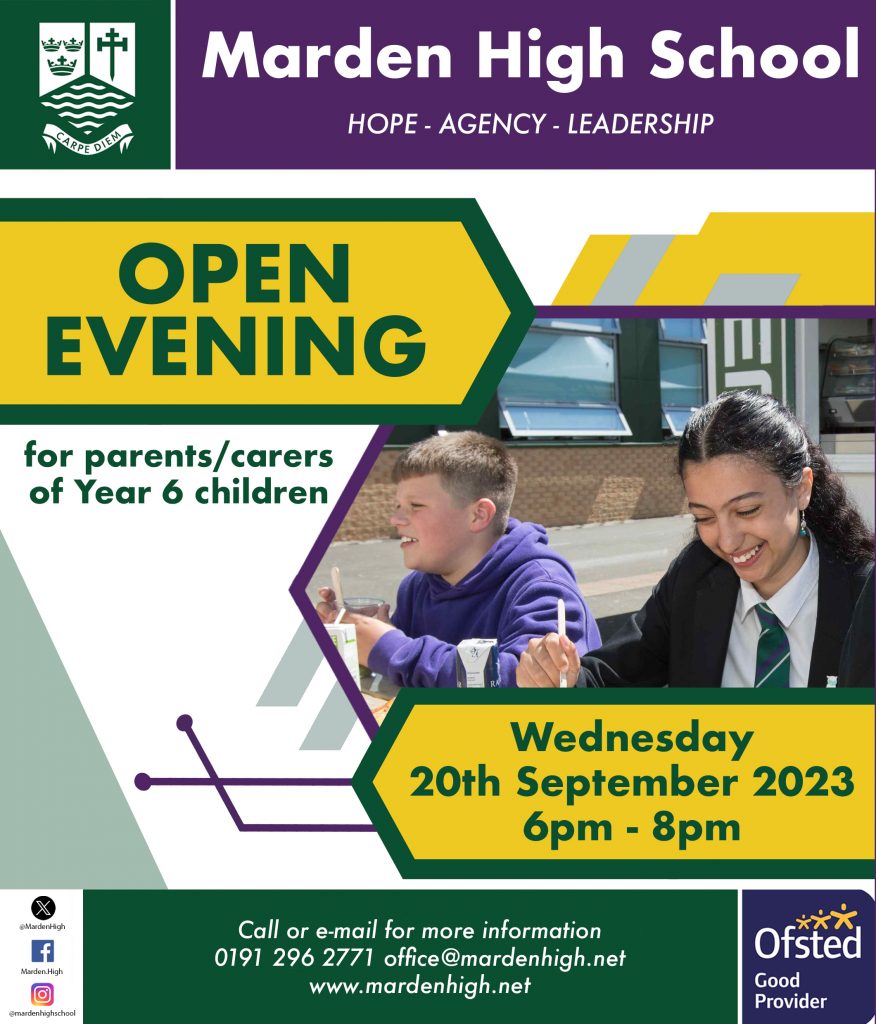 Open Evening Coming Soon | Marden High School
