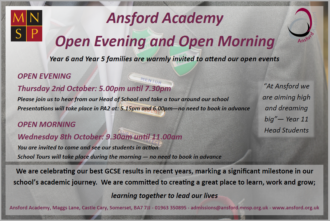Smart Notices | Ansford Academy