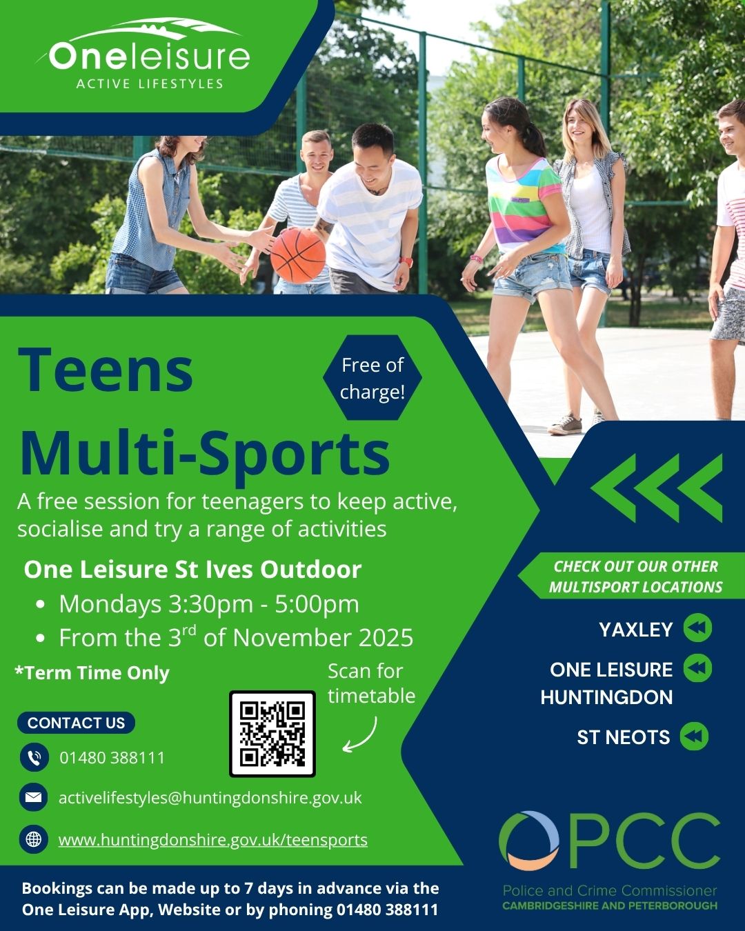 Free Local Sports Sessions - St Ivo Academy