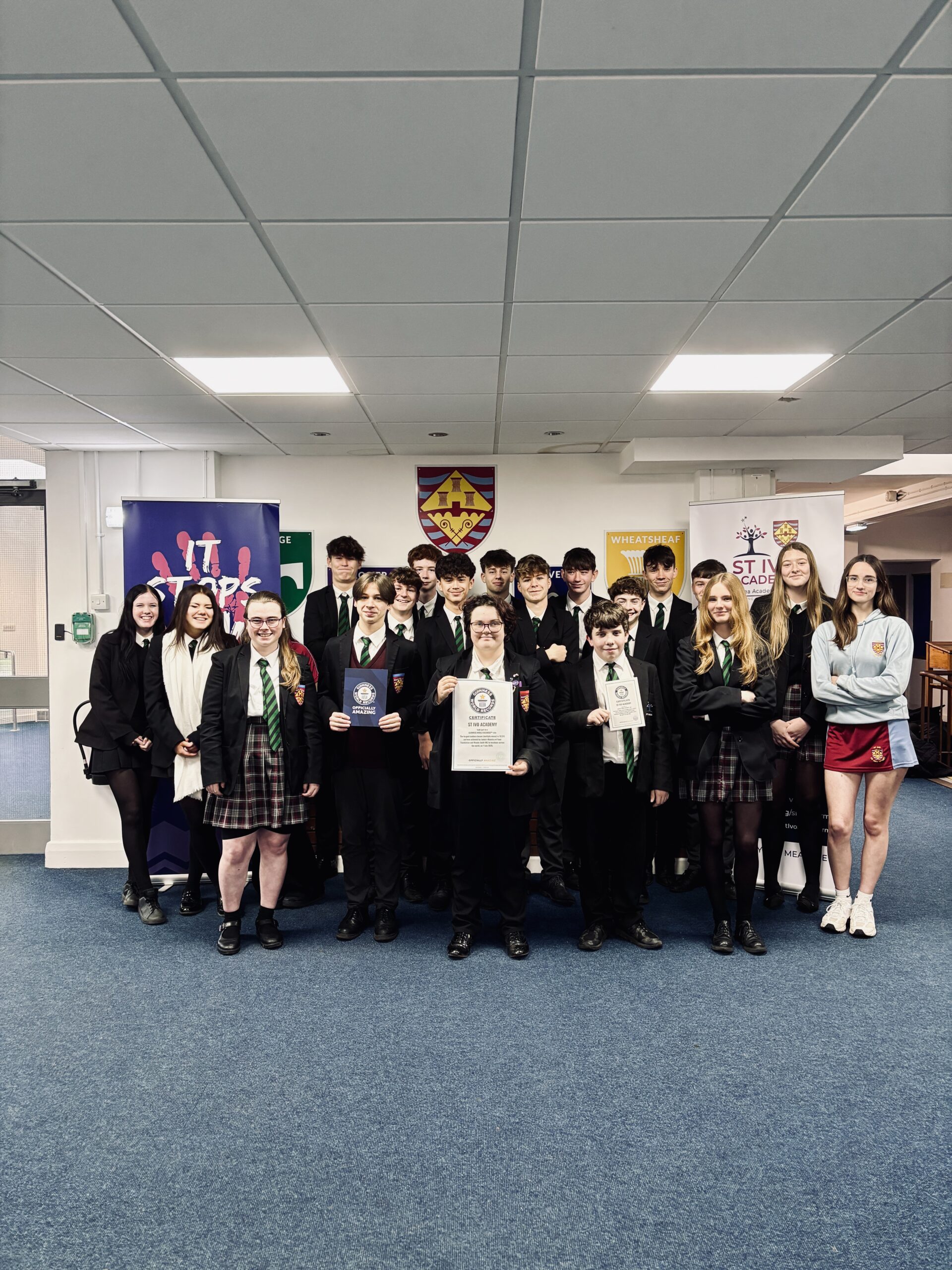 We are Guinness World Record Holders - St Ivo Academy