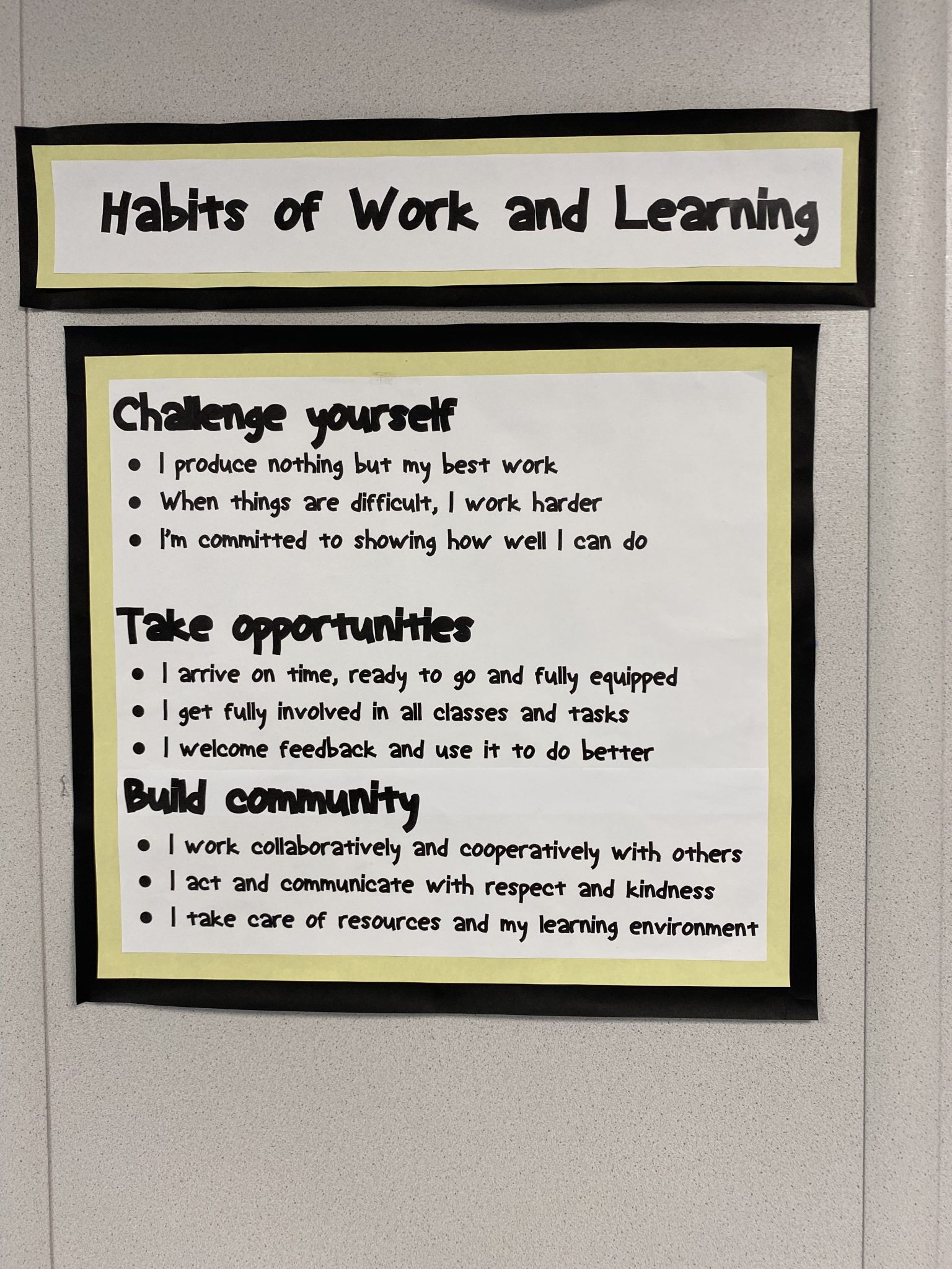 Design Principles, Values and Habits of Work and Learning | Big Picture ...