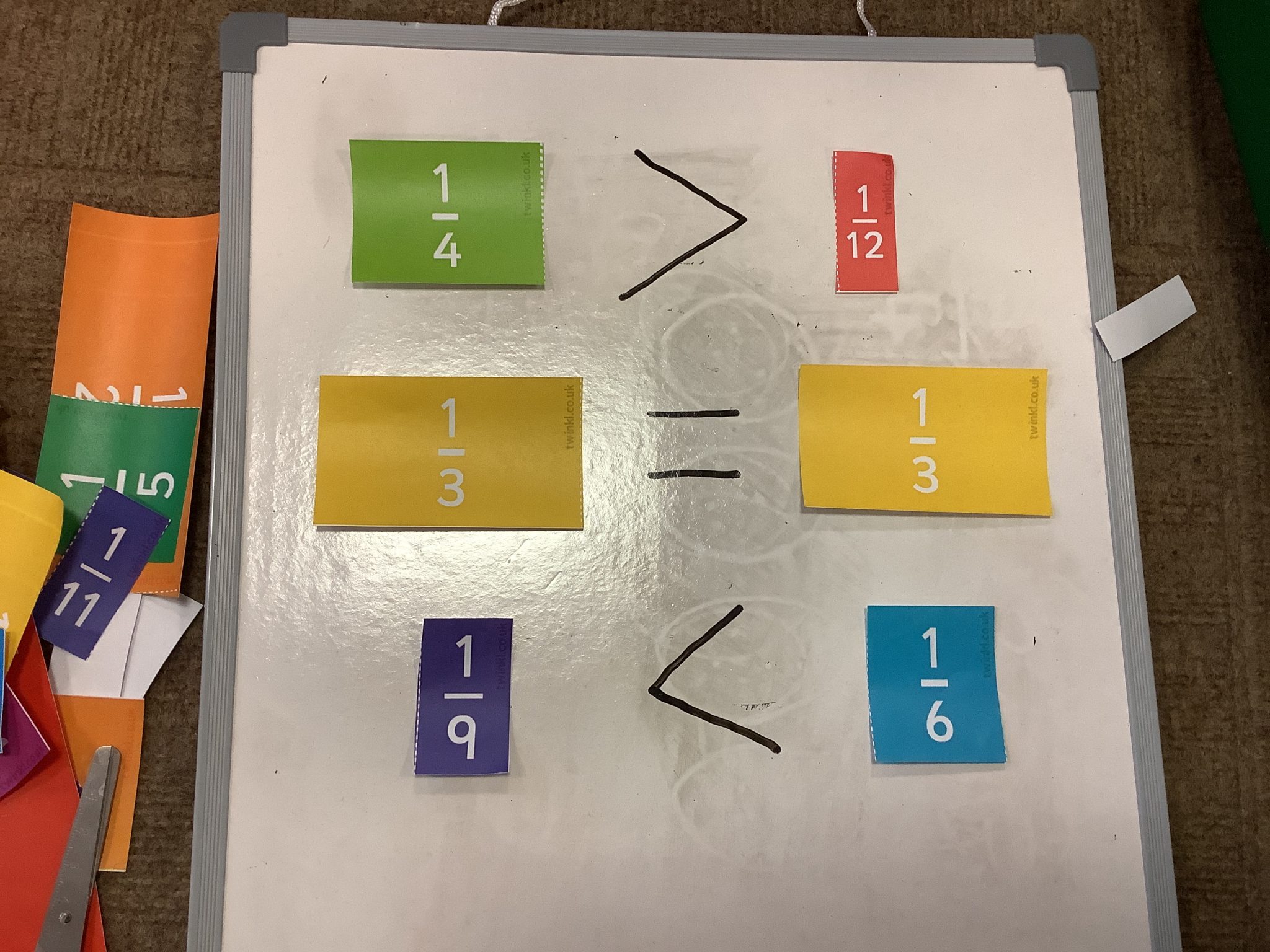 Comparing and ordering fractions in Crew MI | Carcroft School
