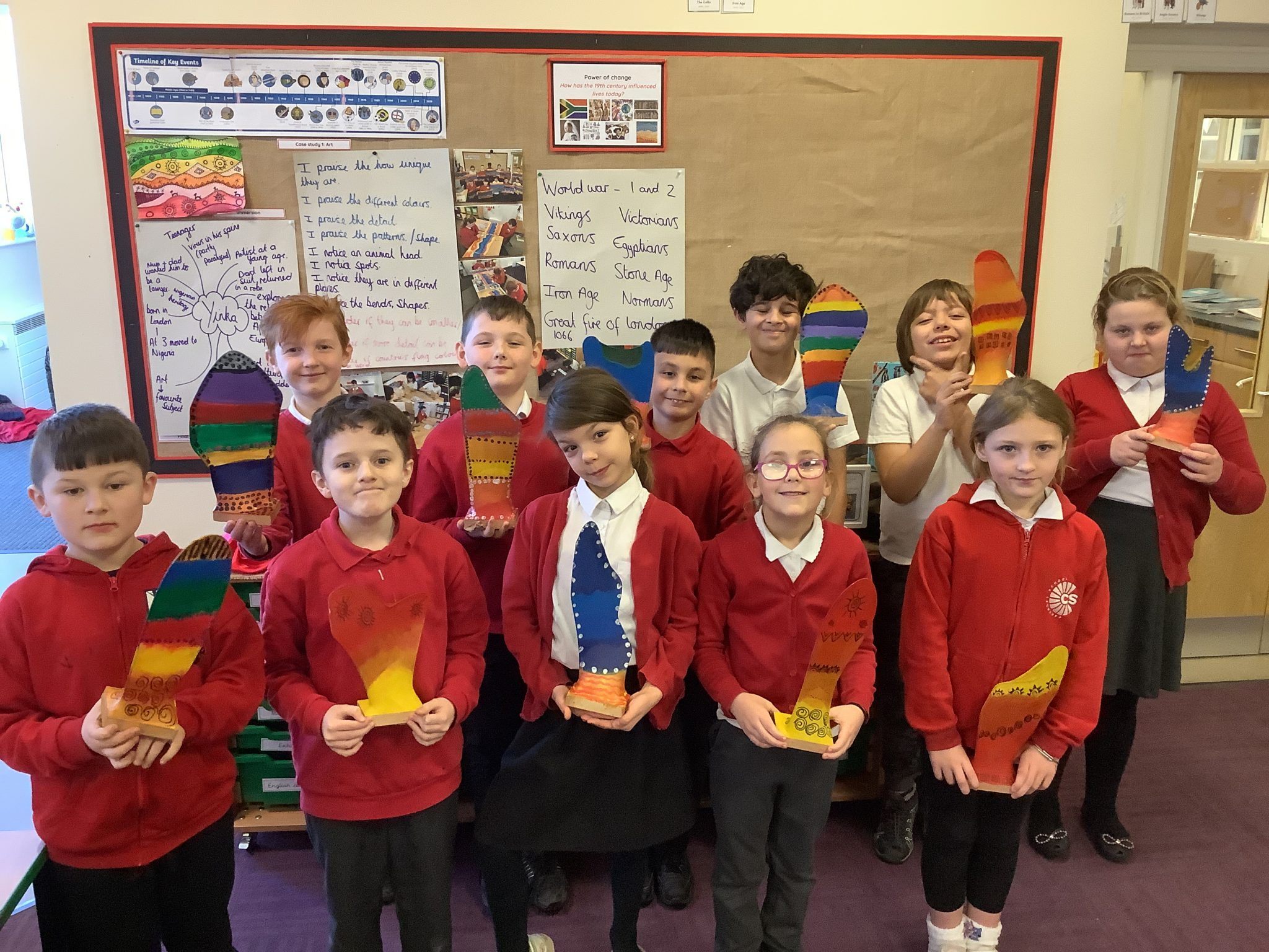 MI’s finished sculptures | Carcroft School