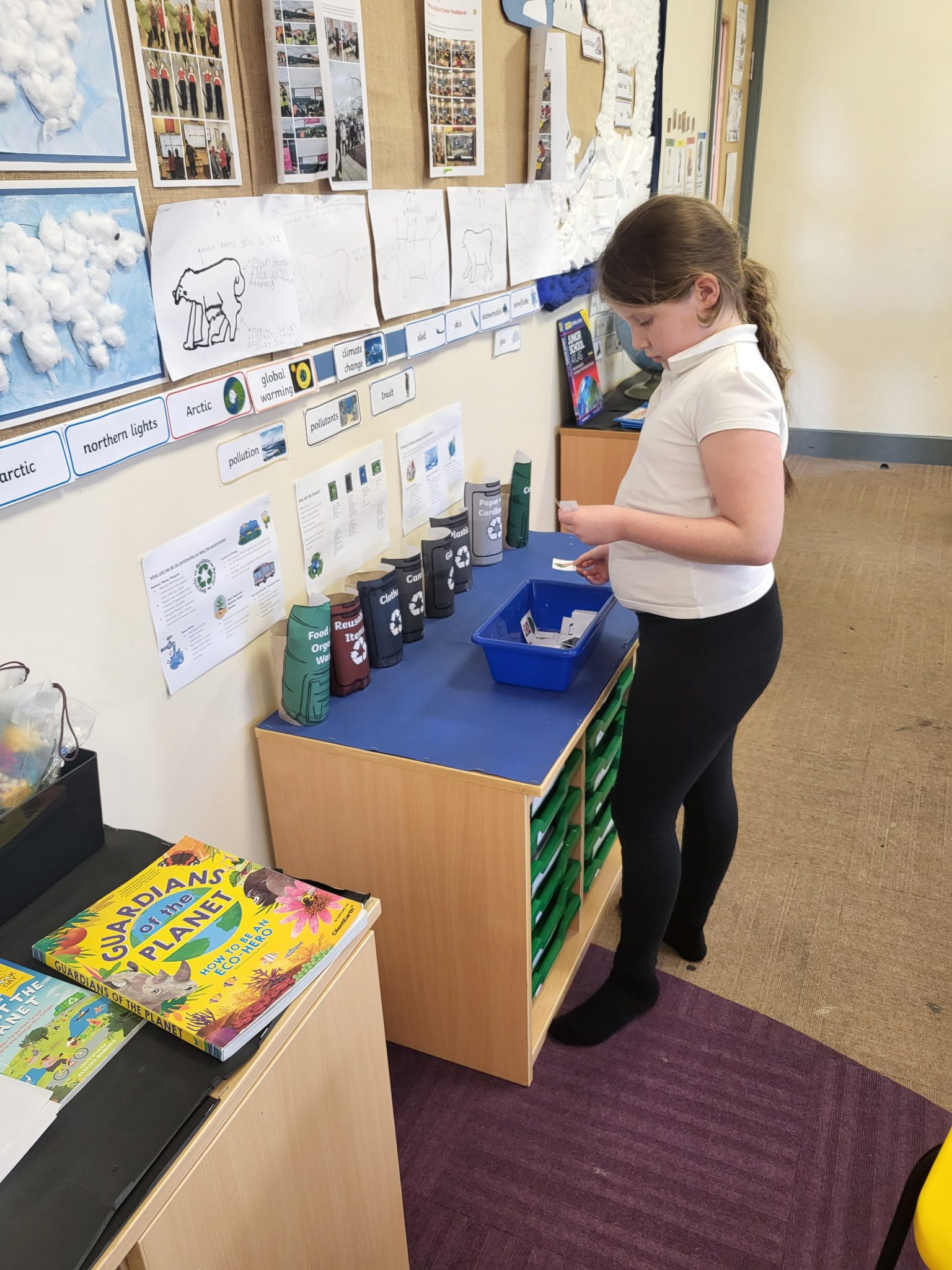 Recycling sorting activity | Carcroft School