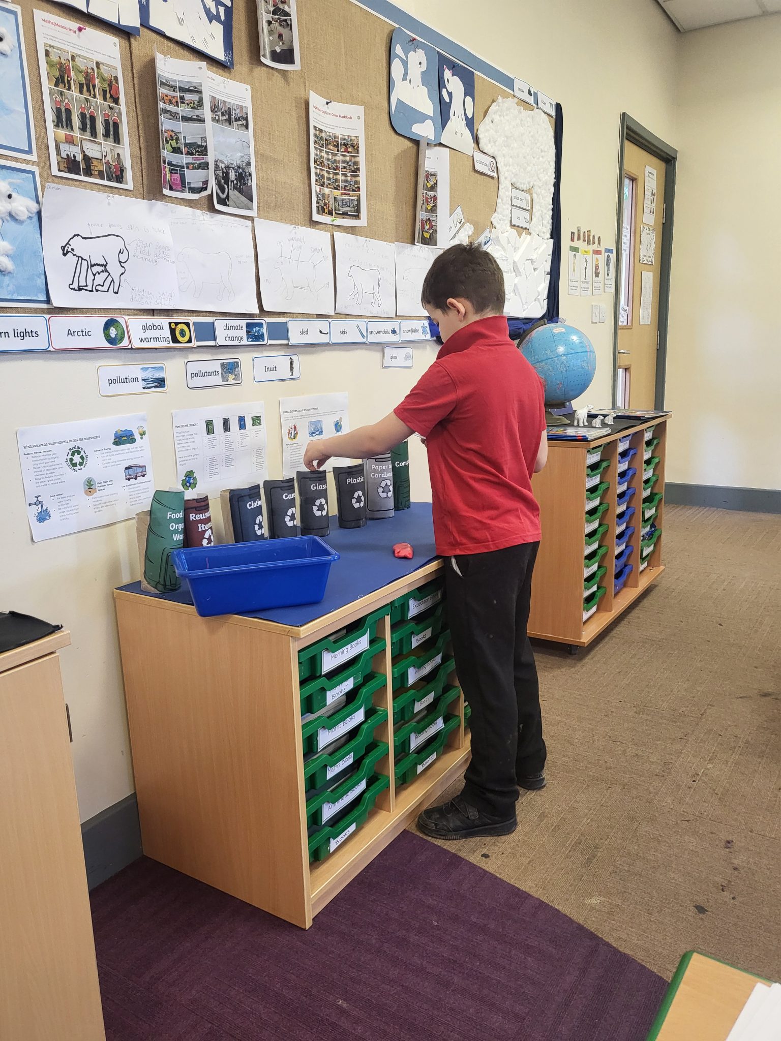 Recycling sorting activity | Carcroft School