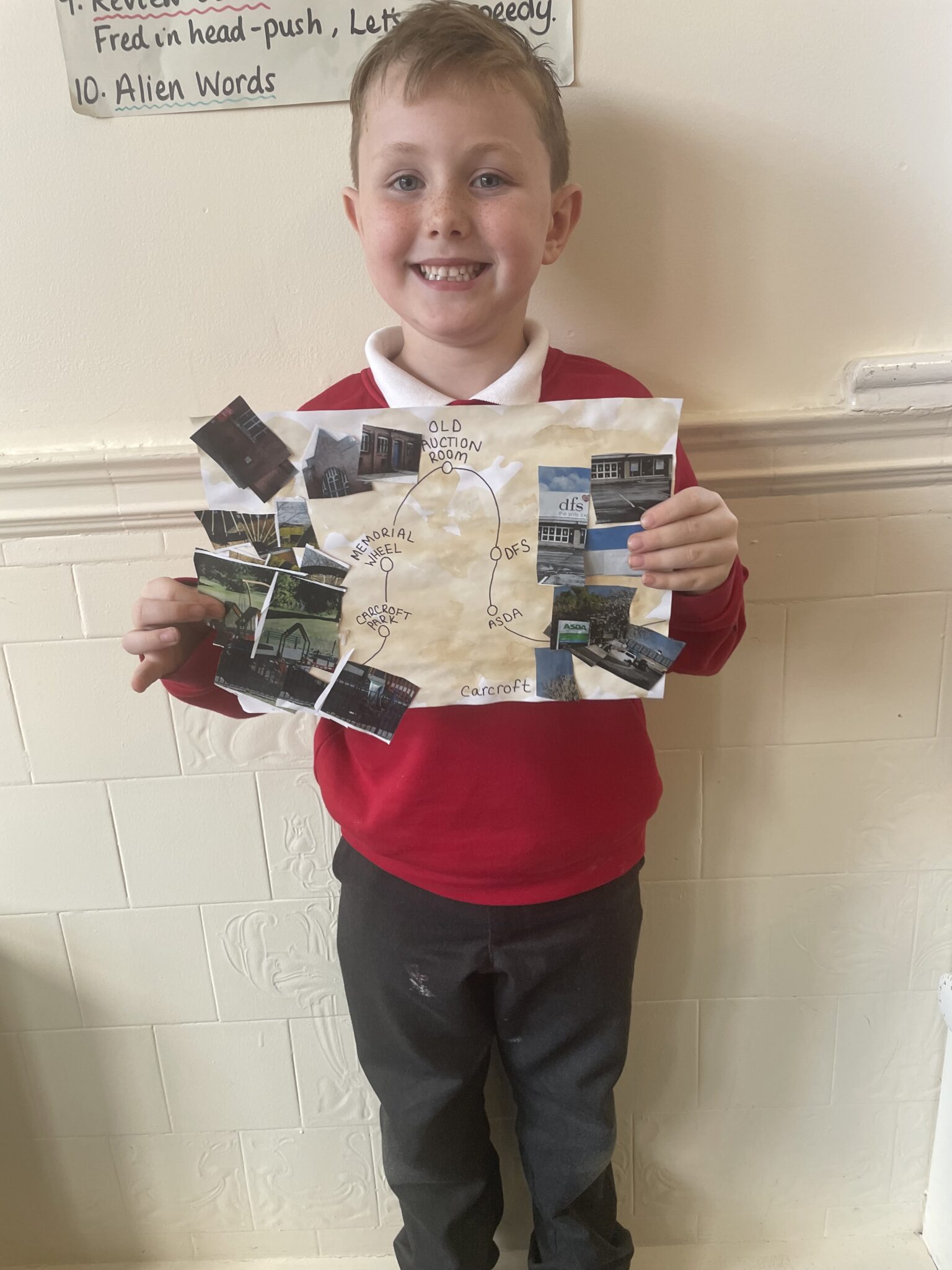 David Hockney map artwork | Carcroft School