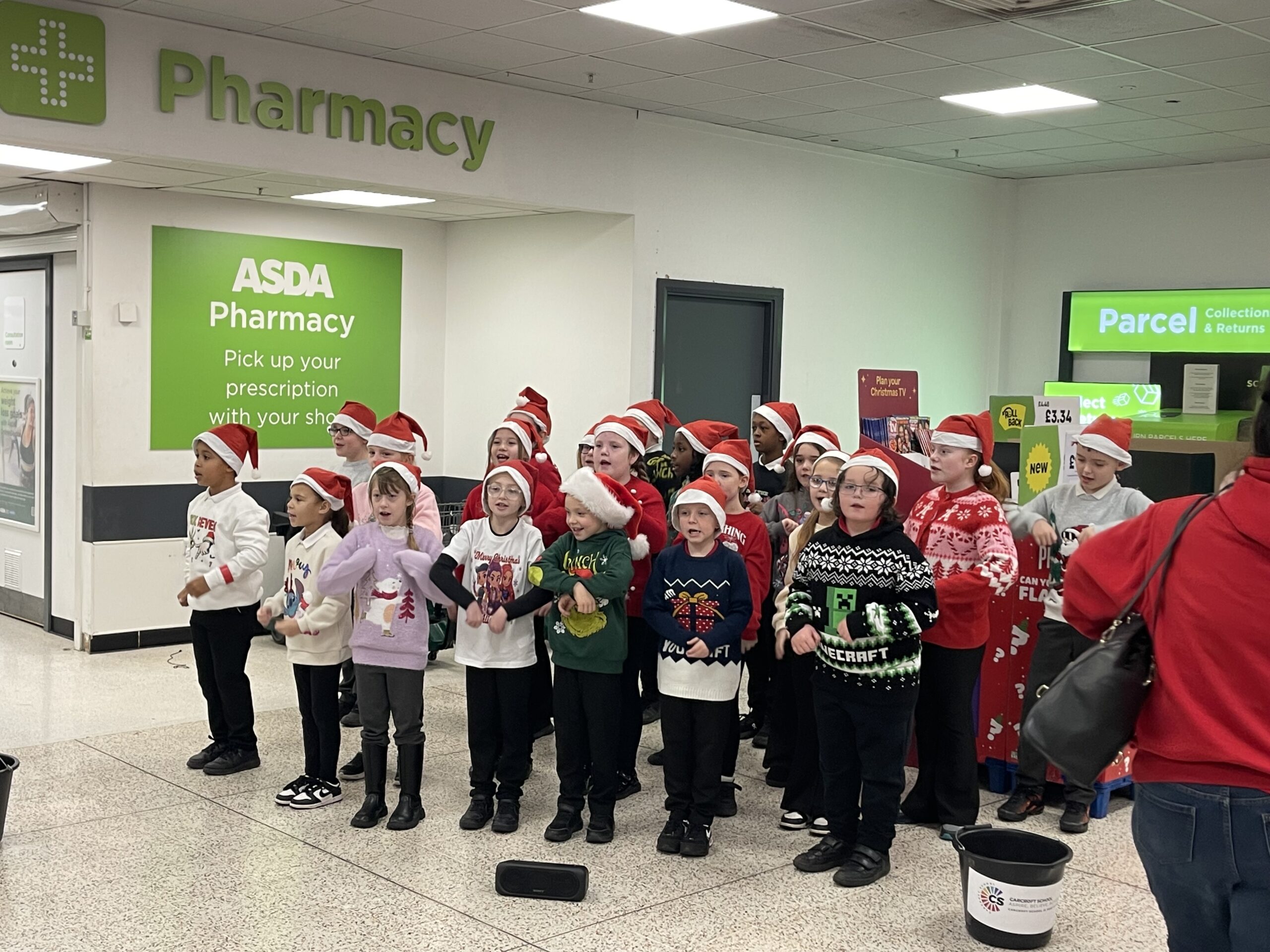 Year 4 Carols at Asda! | Carcroft School