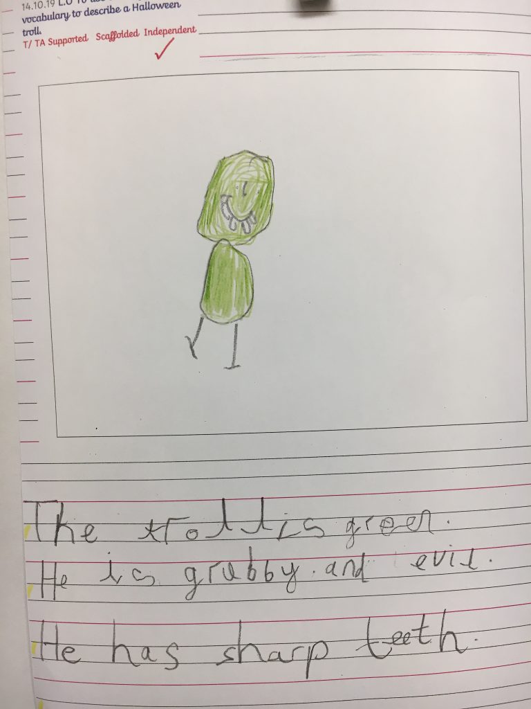 Halloween Troll Writing! | Dunn Street Primary School
