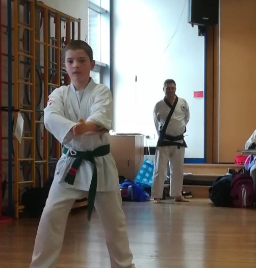 Luc in Karate competition | Studley High School