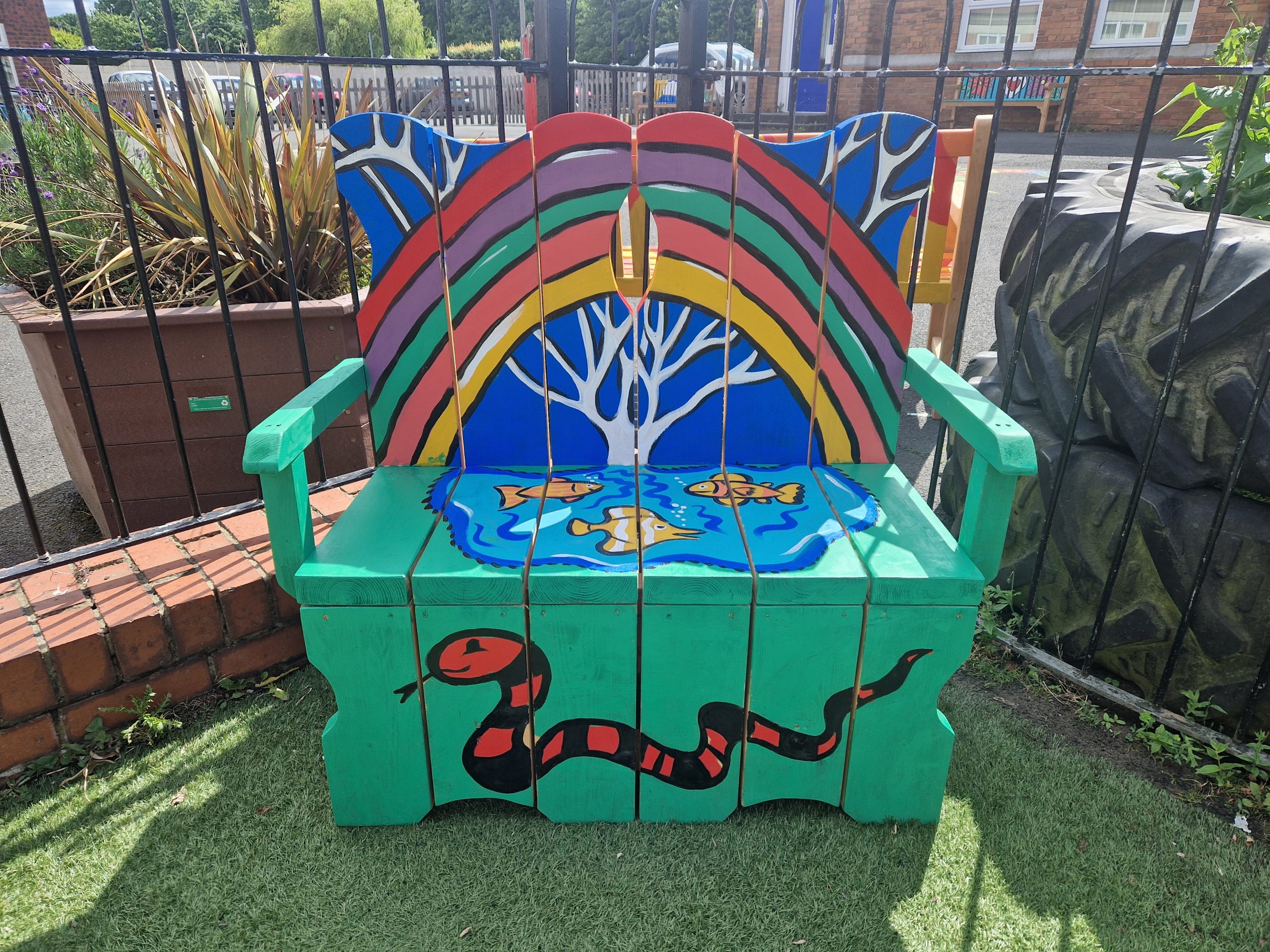 Early Years Reading Bench | East Rainton Primary School