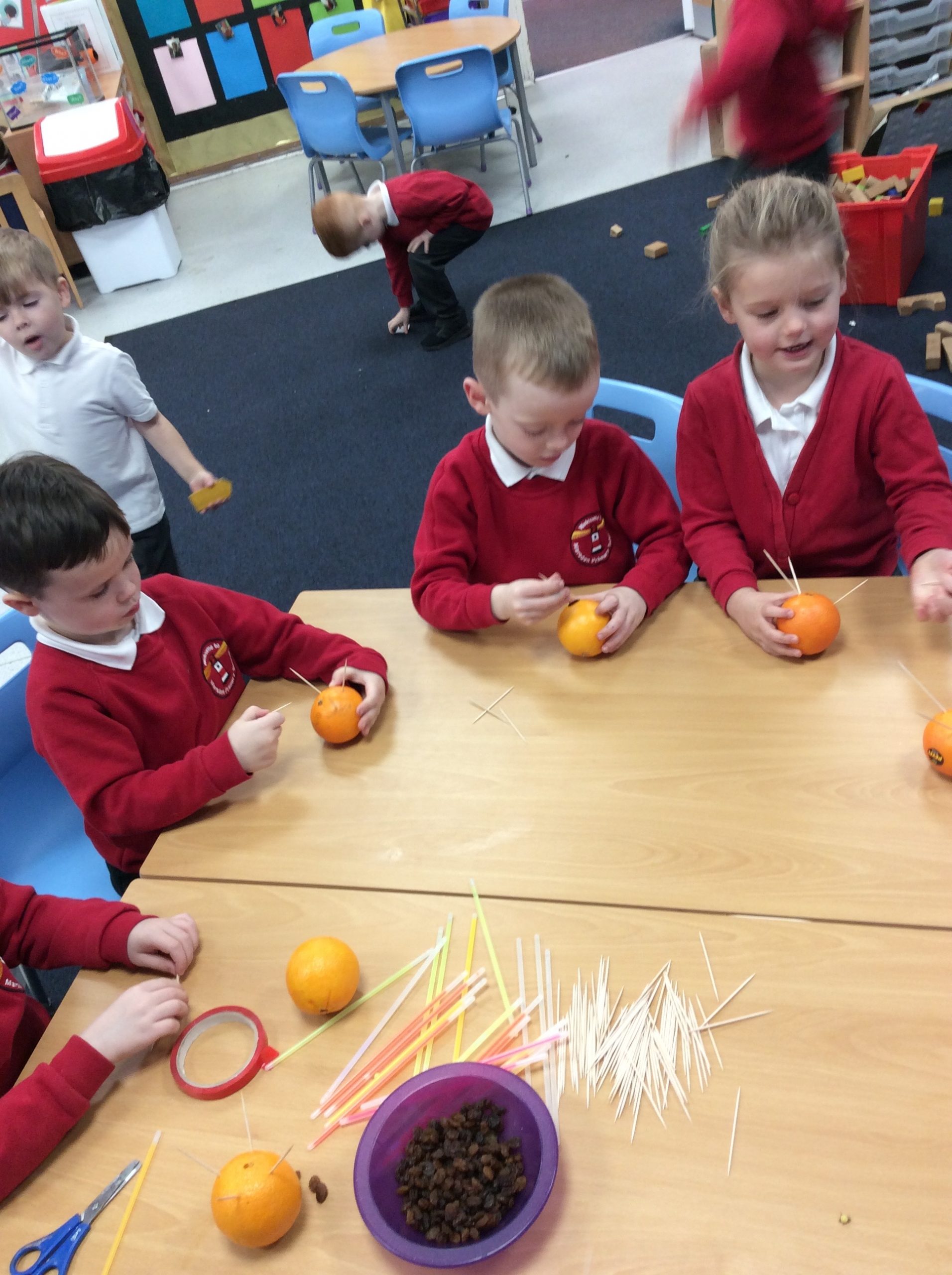 Christingle Making in EYFS | Marsden Primary School