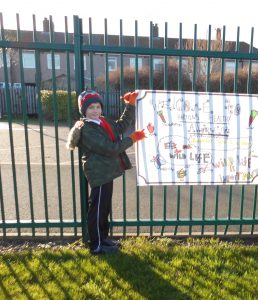 Banners for the allotment | Harton Primary School