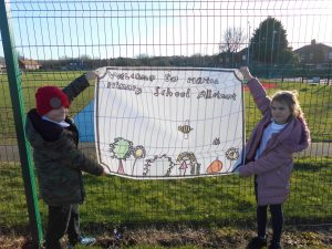 Banners for the allotment | Harton Primary School