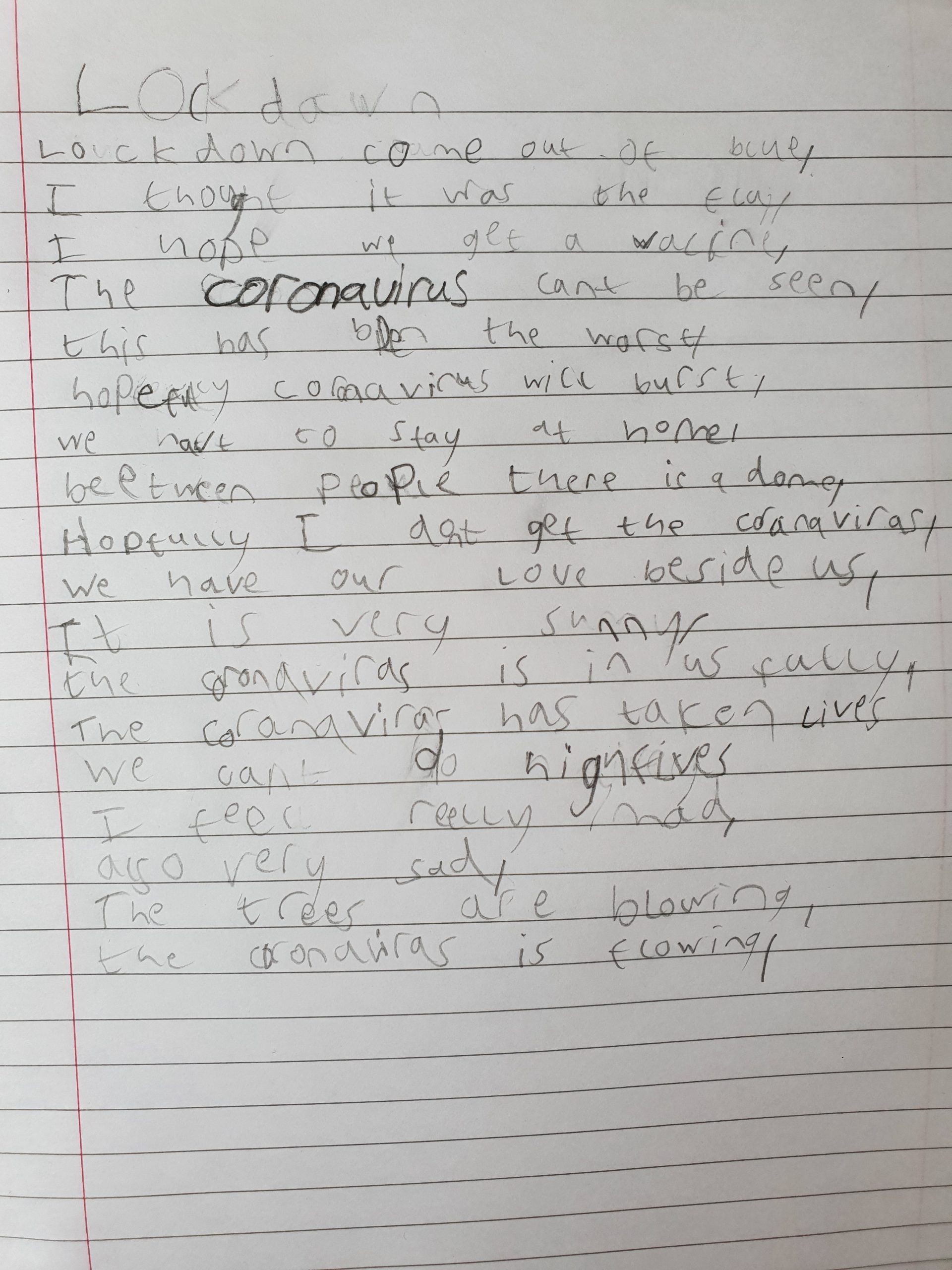 Lock Down Poetry Challenge | Harton Primary School