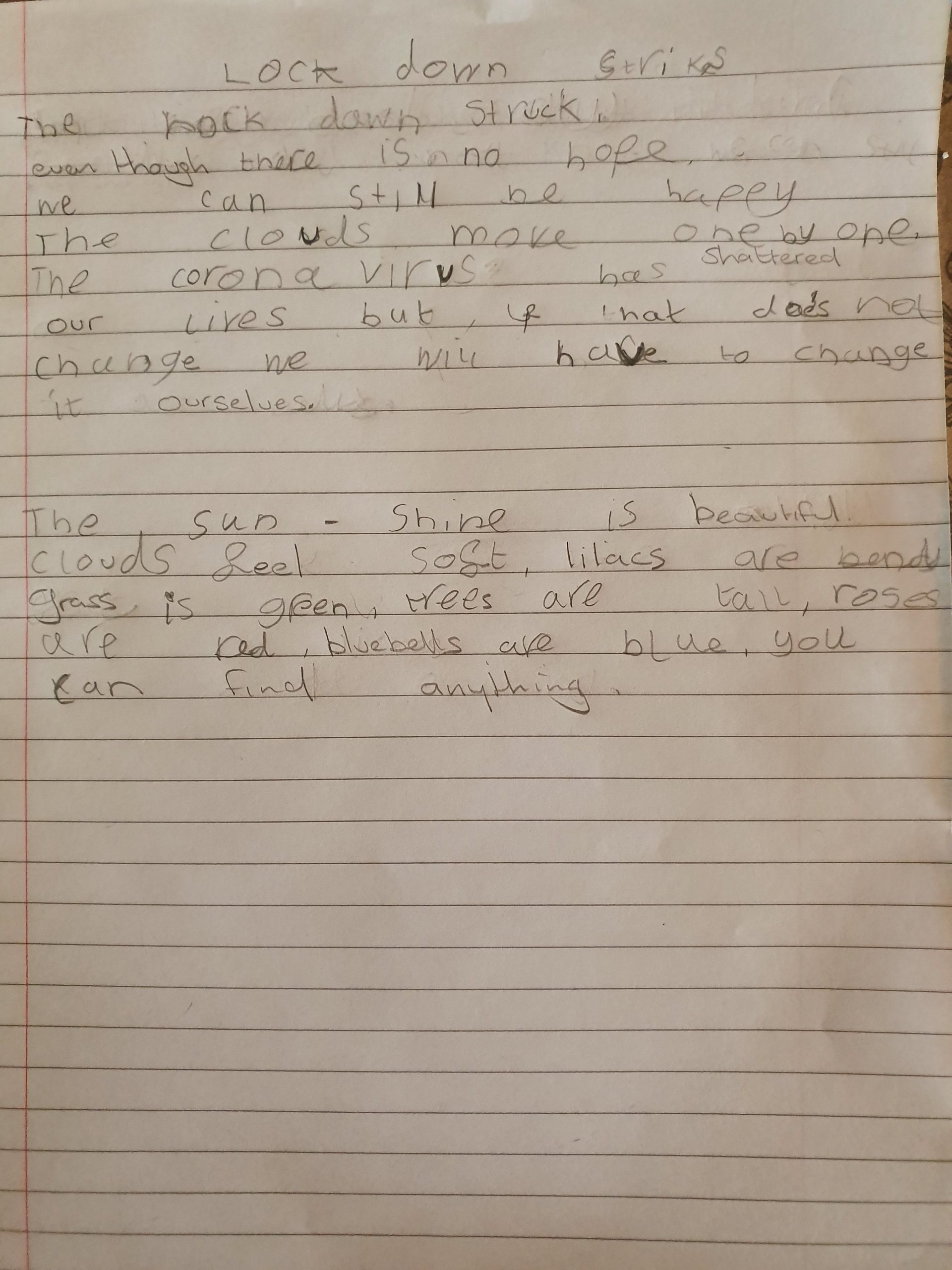 Lock Down Poetry Challenge | Harton Primary School