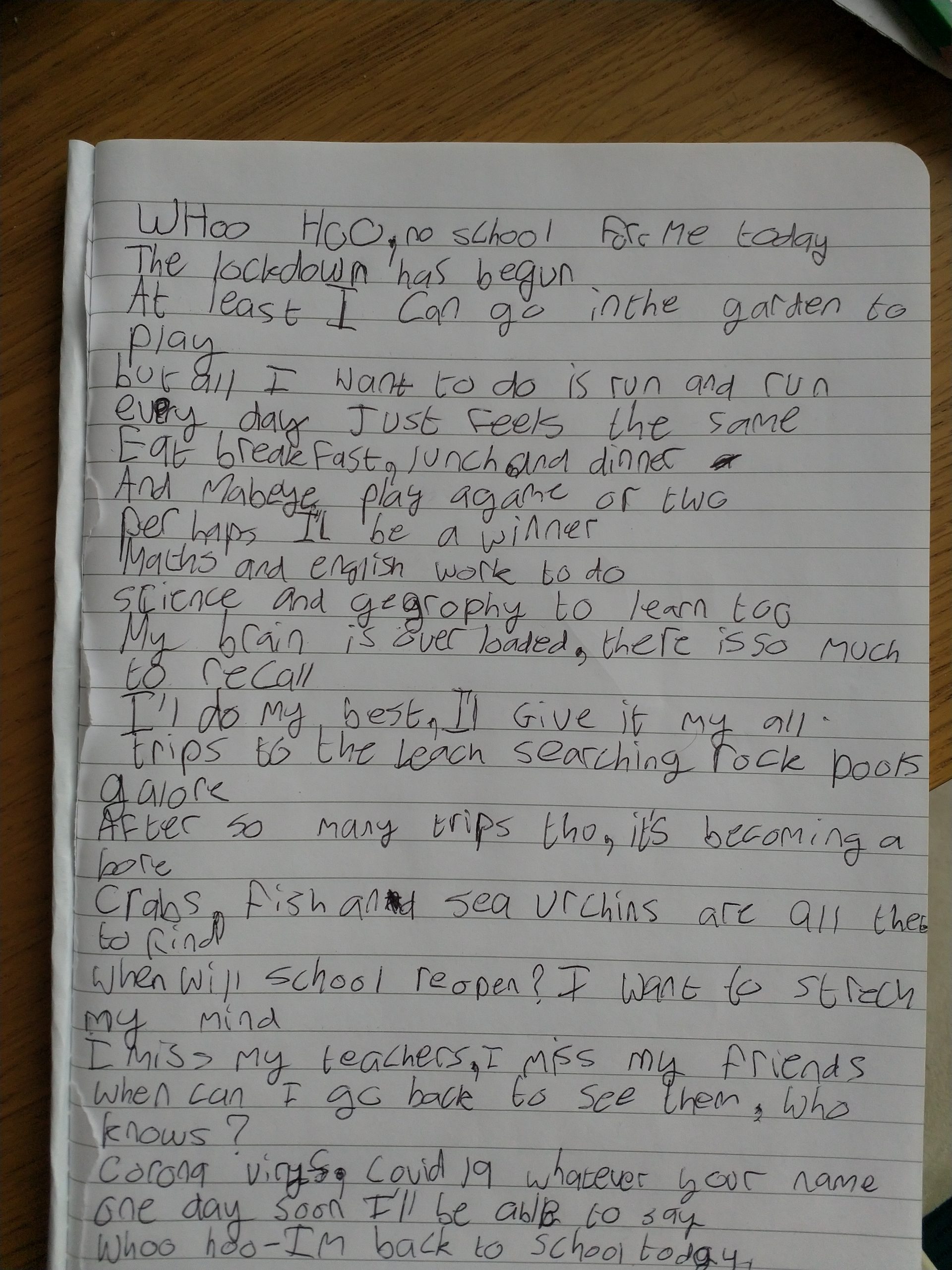 Lock Down Poetry Challenge | Harton Primary School