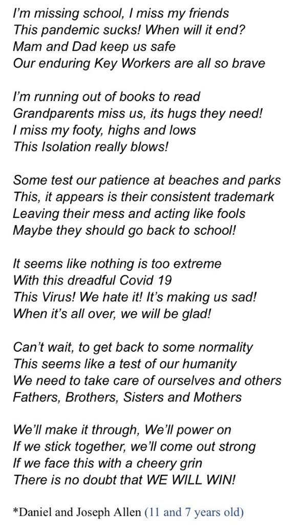 Lock Down Poetry Challenge | Harton Primary School