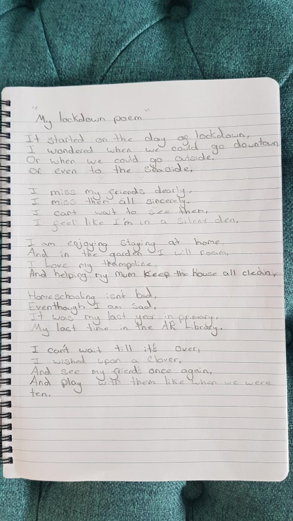 Lock Down Poetry Challenge | Harton Primary School