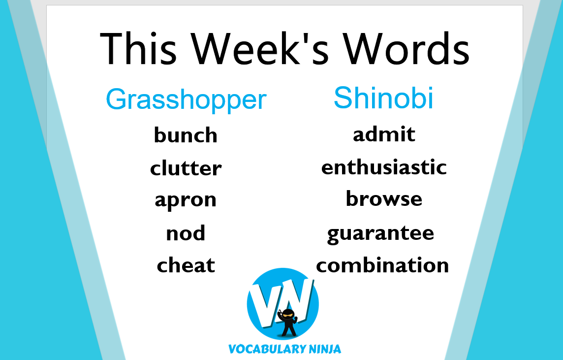 Vocabulary Ninja – Words of the Week – WB 15th November 2021 | Harton ...