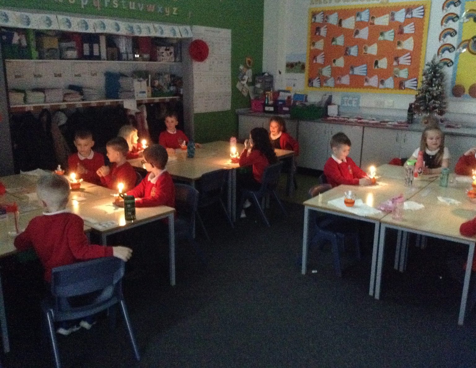 Year 2 making Christingles | Harton Primary School