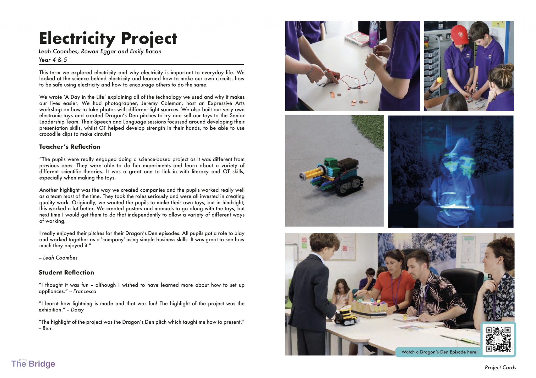 Electricity Project | Gesher School