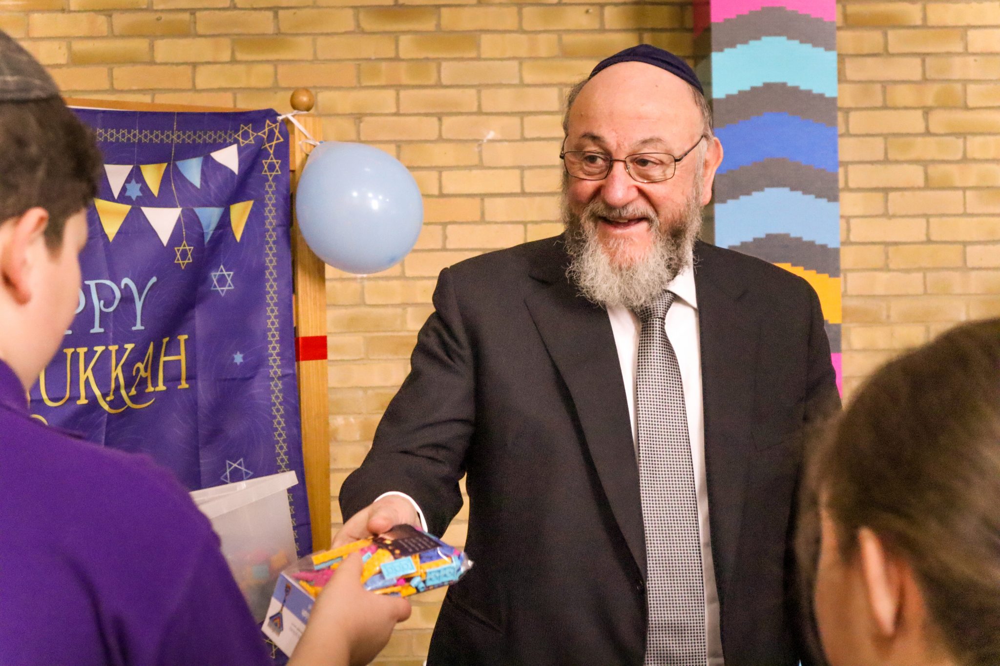 OFFICIAL OPENING OF OUR LEGO CHANUKIAH | Gesher School
