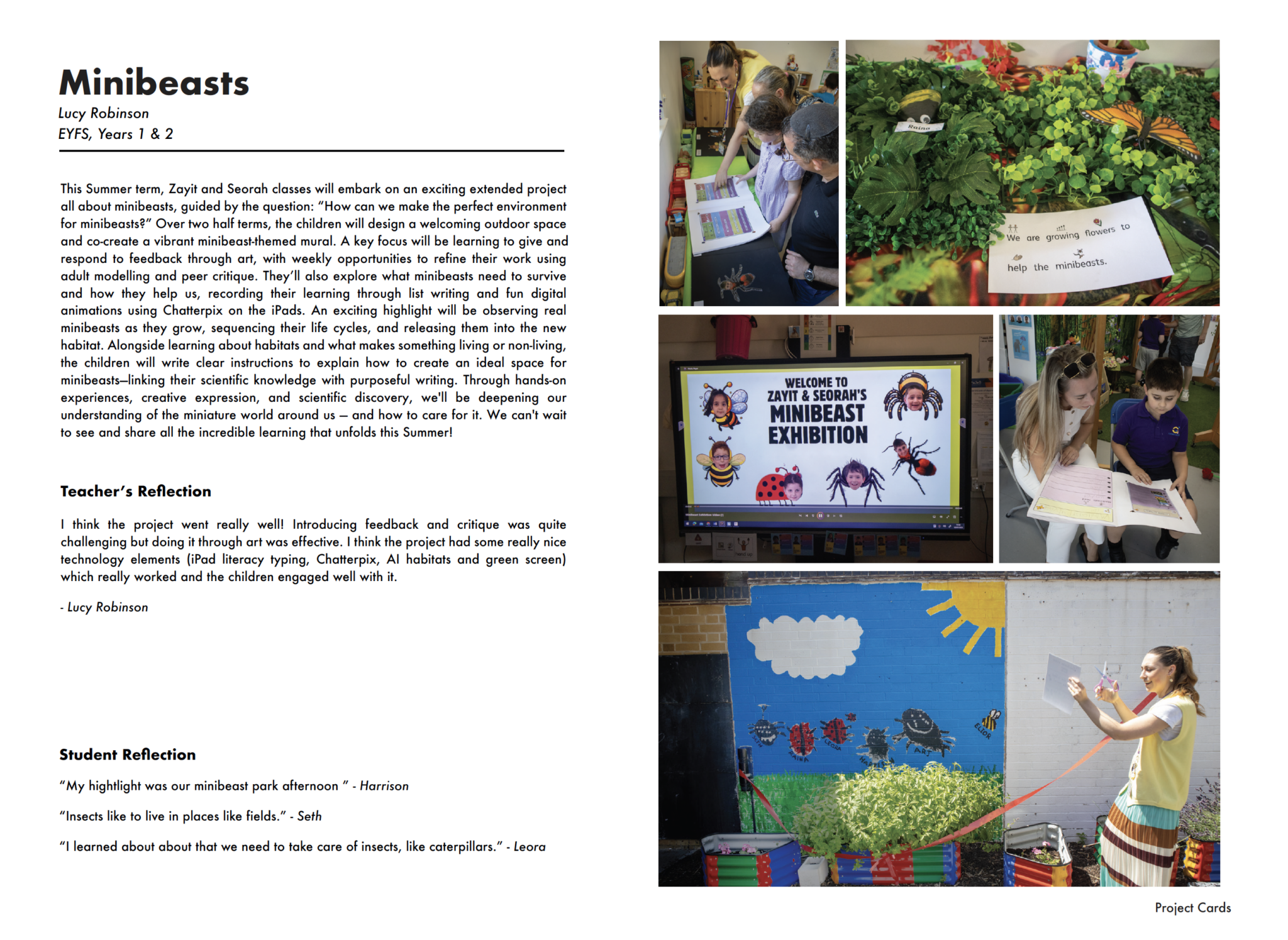 Minibeasts | Gesher School