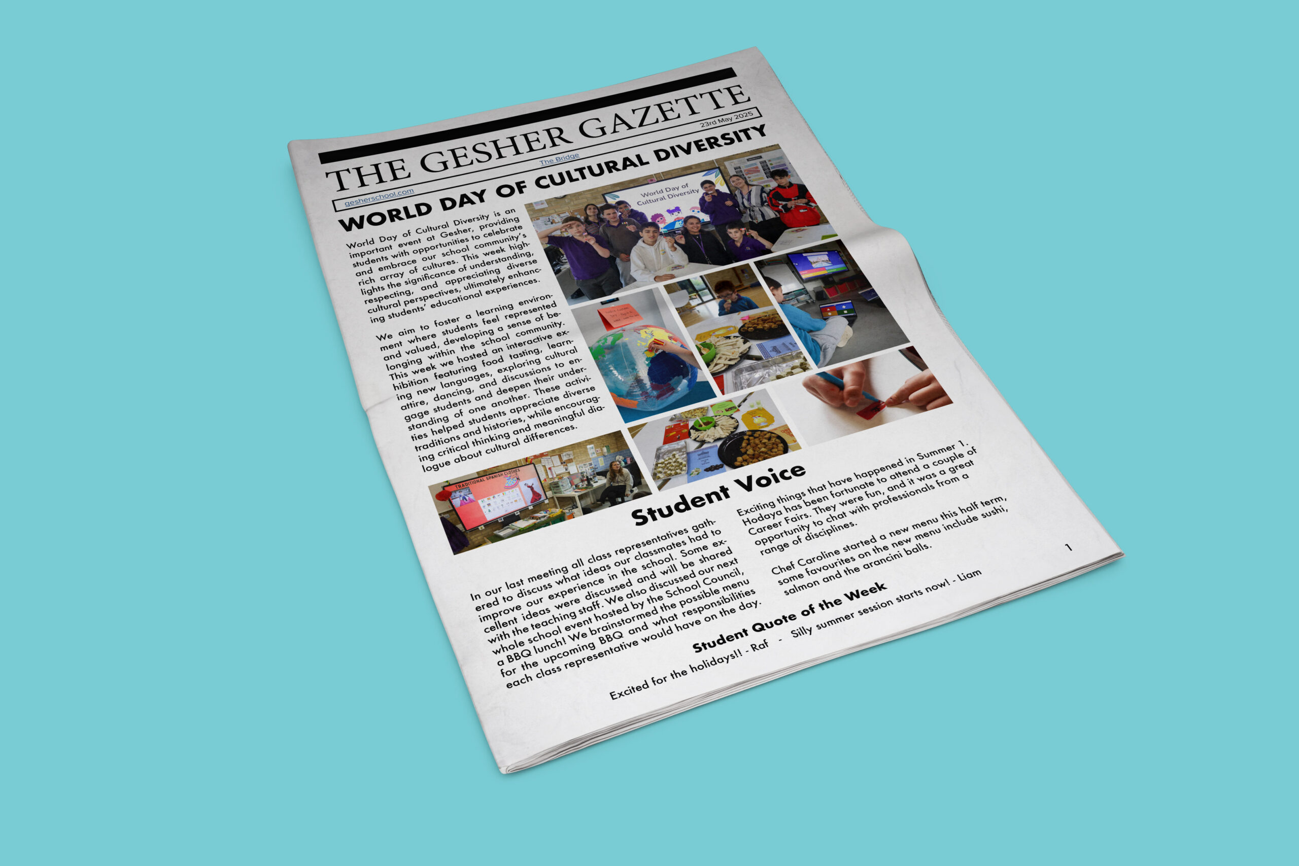 GESHER GAZETTE – 23 MAY 25 | Gesher School