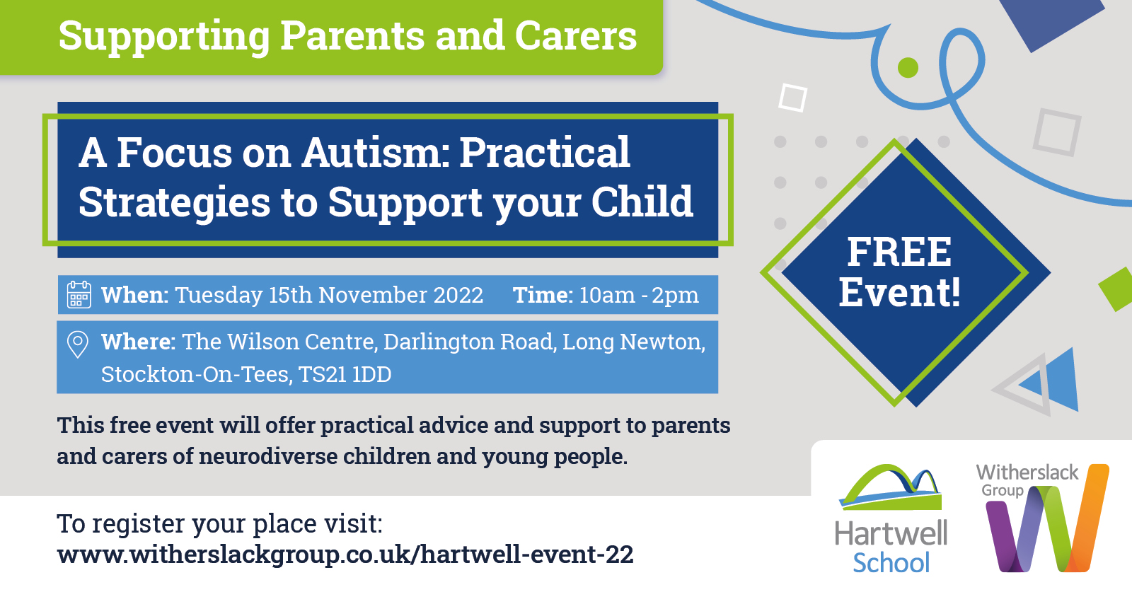 Free autism event for parents and carers | Hebburn Lakes Primary School