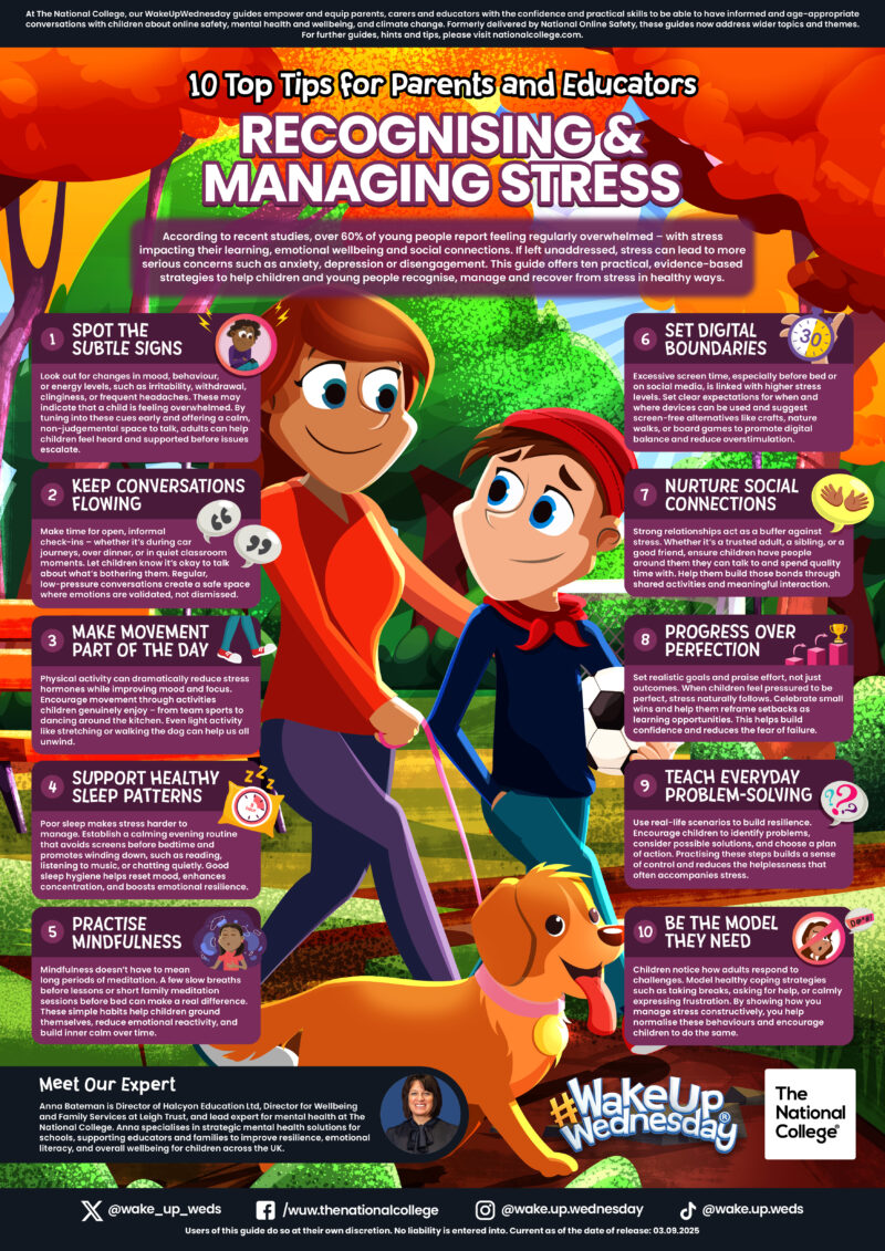 Top Tips for Recognising and Managing Stress | Hebburn Lakes Primary School