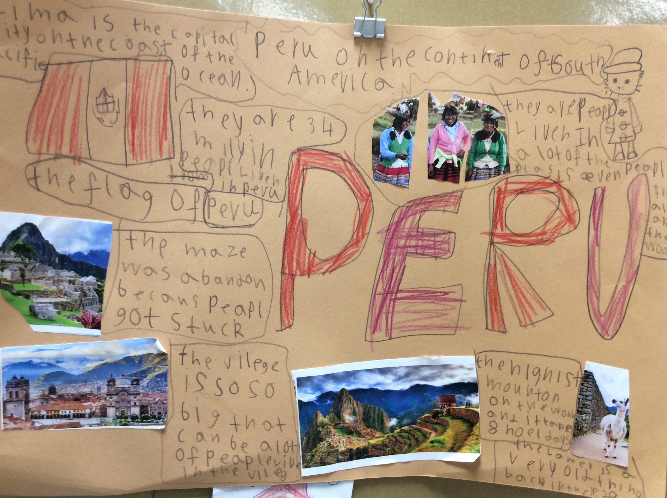 Perfect Peru Posters! | Hebburn Lakes Primary School